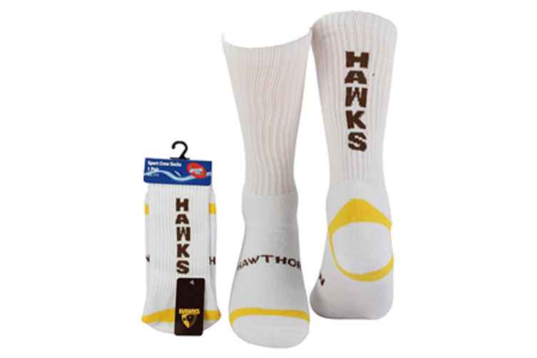 Hawthorn Hawks 1 Pack Crew Socks – Exclusive Collections Australia
